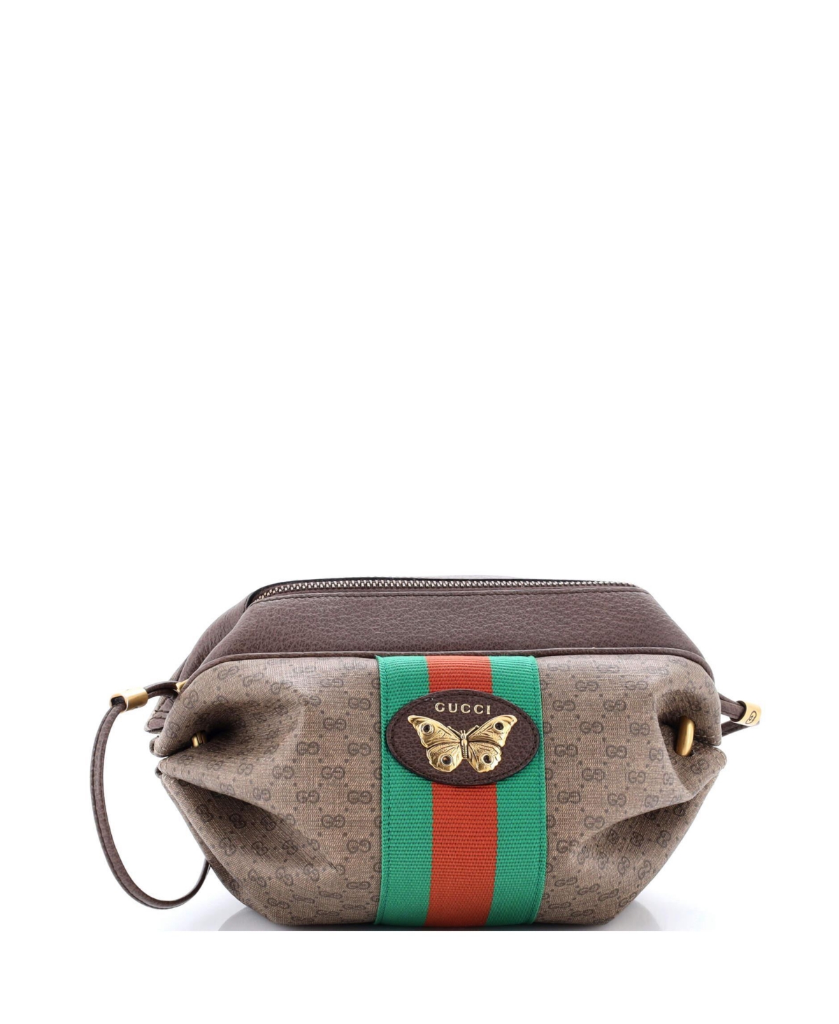 Click here for Pre-Owned Gucci Web Butterfly Candy Crossbody Bag... prices