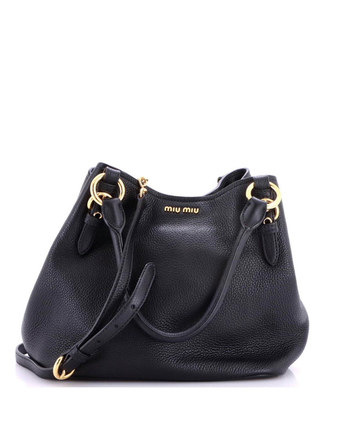 Click here for Pre-Owned Miu Miu Medium Madras Convertible Tote L... prices