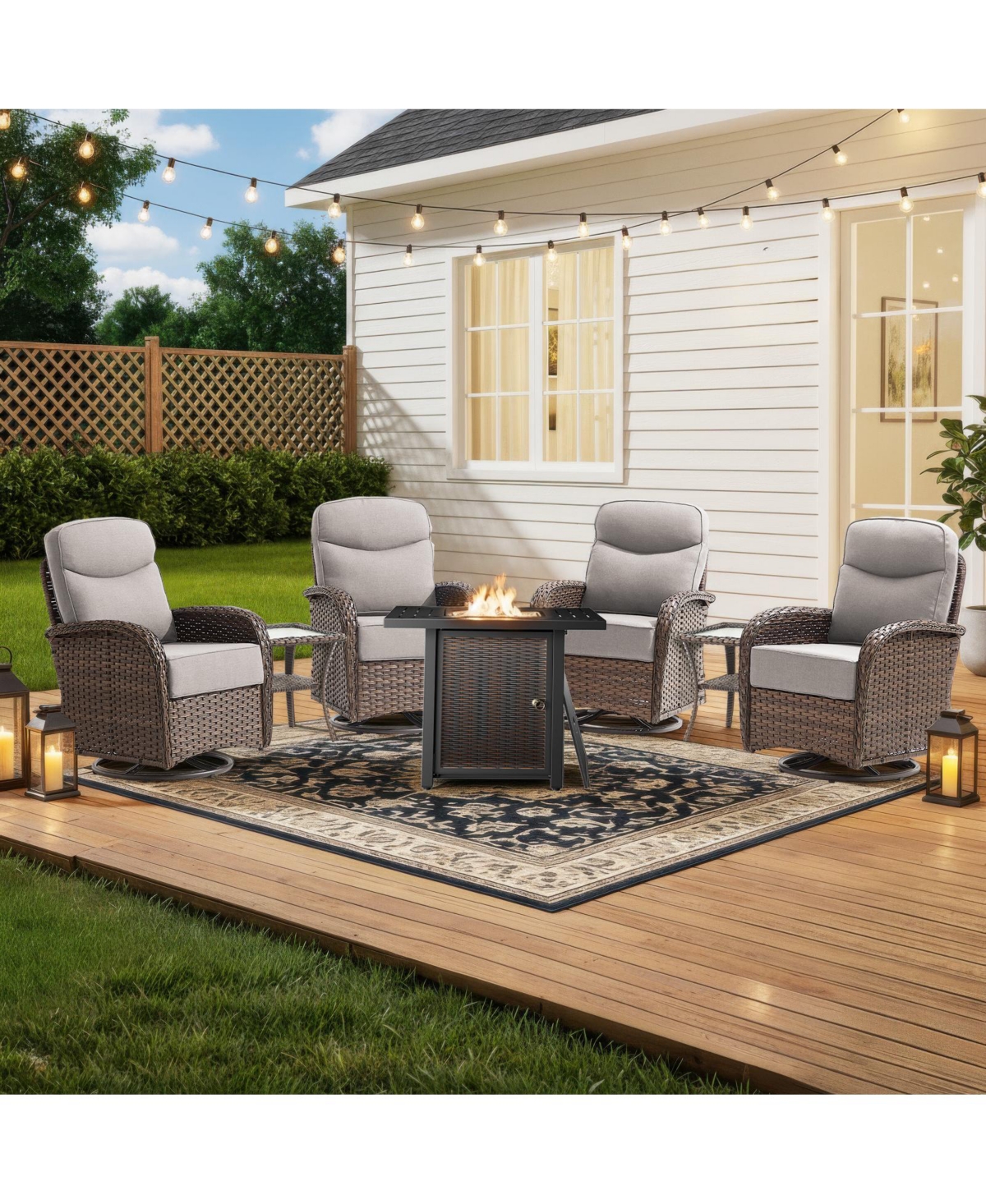 Click here for Pocassy 7 Pieces Outdoor Patio Furniture Set with... prices