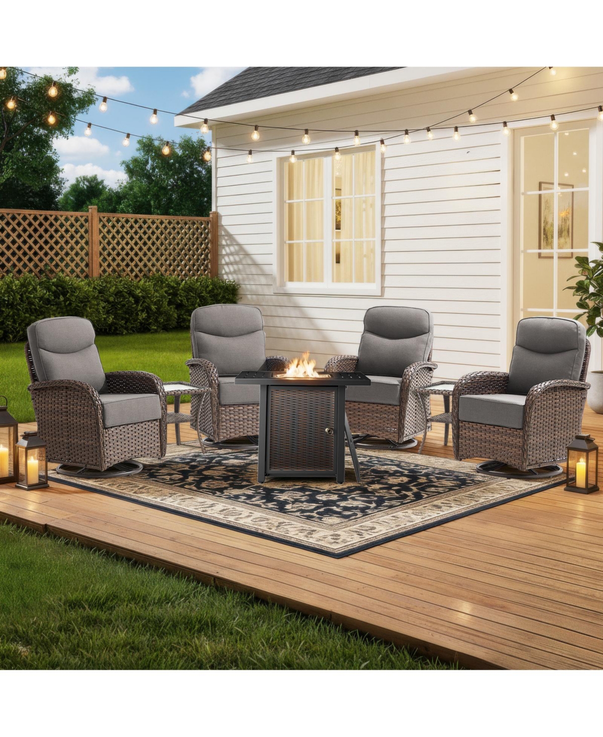 Click here for Pocassy 7 Pieces Outdoor Patio Furniture Set with... prices