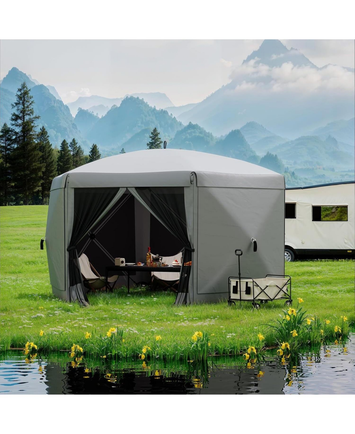 Click here for gaomon 13Feet Collapsible Gazebo Tent With 6 Remov... prices