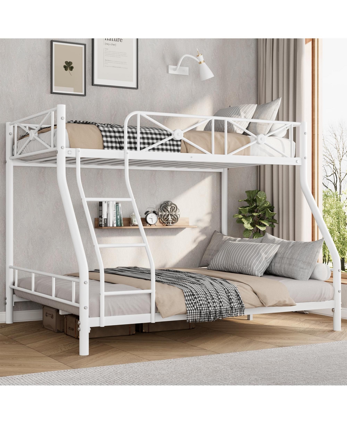 Click here for homfan Heavy Duty Metal Bunk Bed Modern Space  Sav... prices
