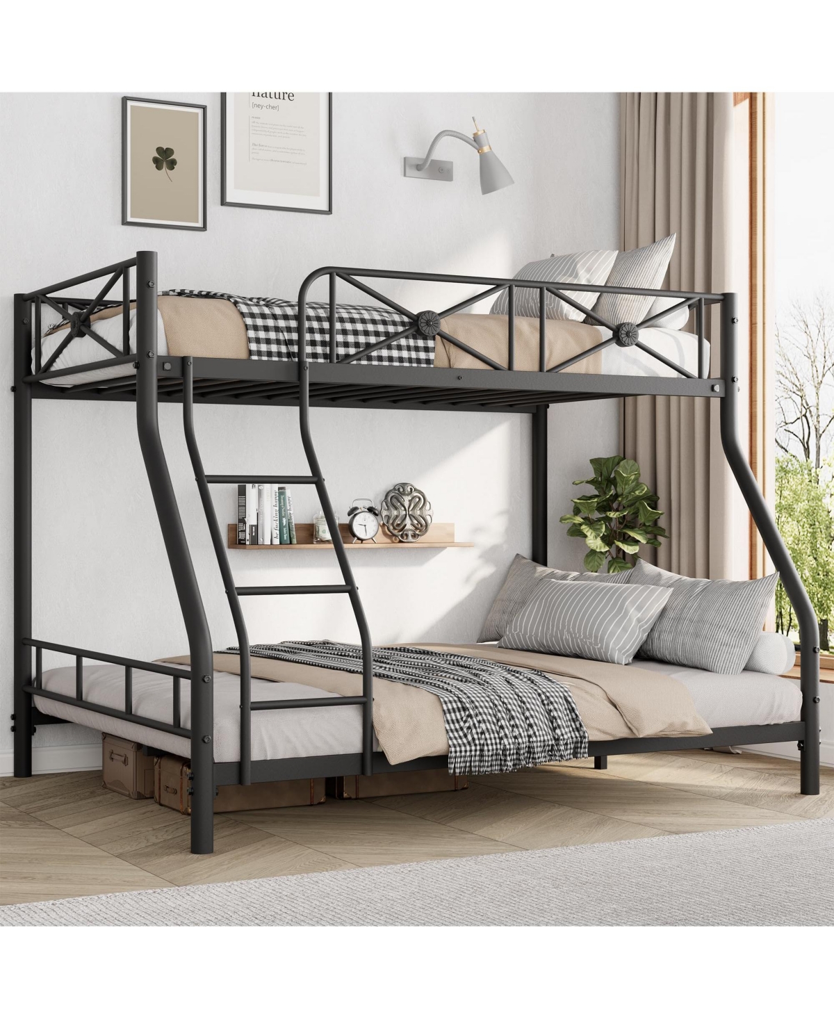 Click here for homfan Heavy Duty Metal Bunk Bed Modern Space  Sav... prices