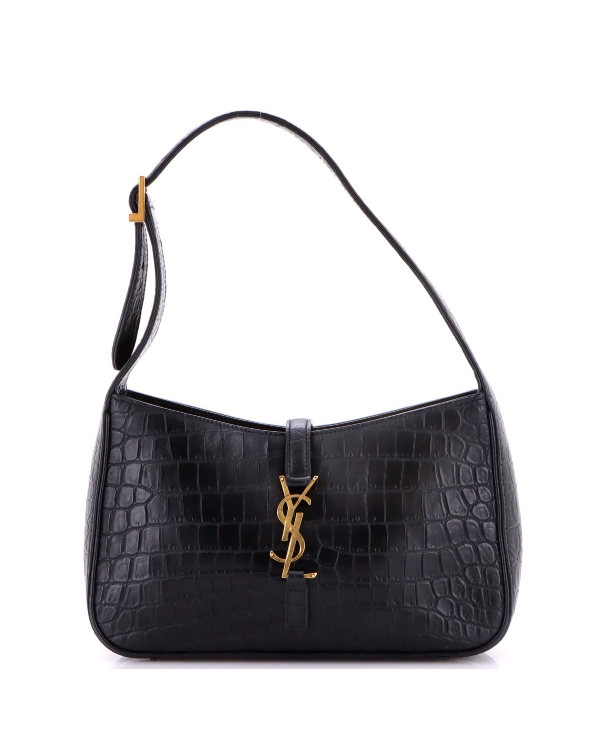 Click here for Pre-Owned Saint Laurent Small Le 5 a 7 Hobo Emboss... prices