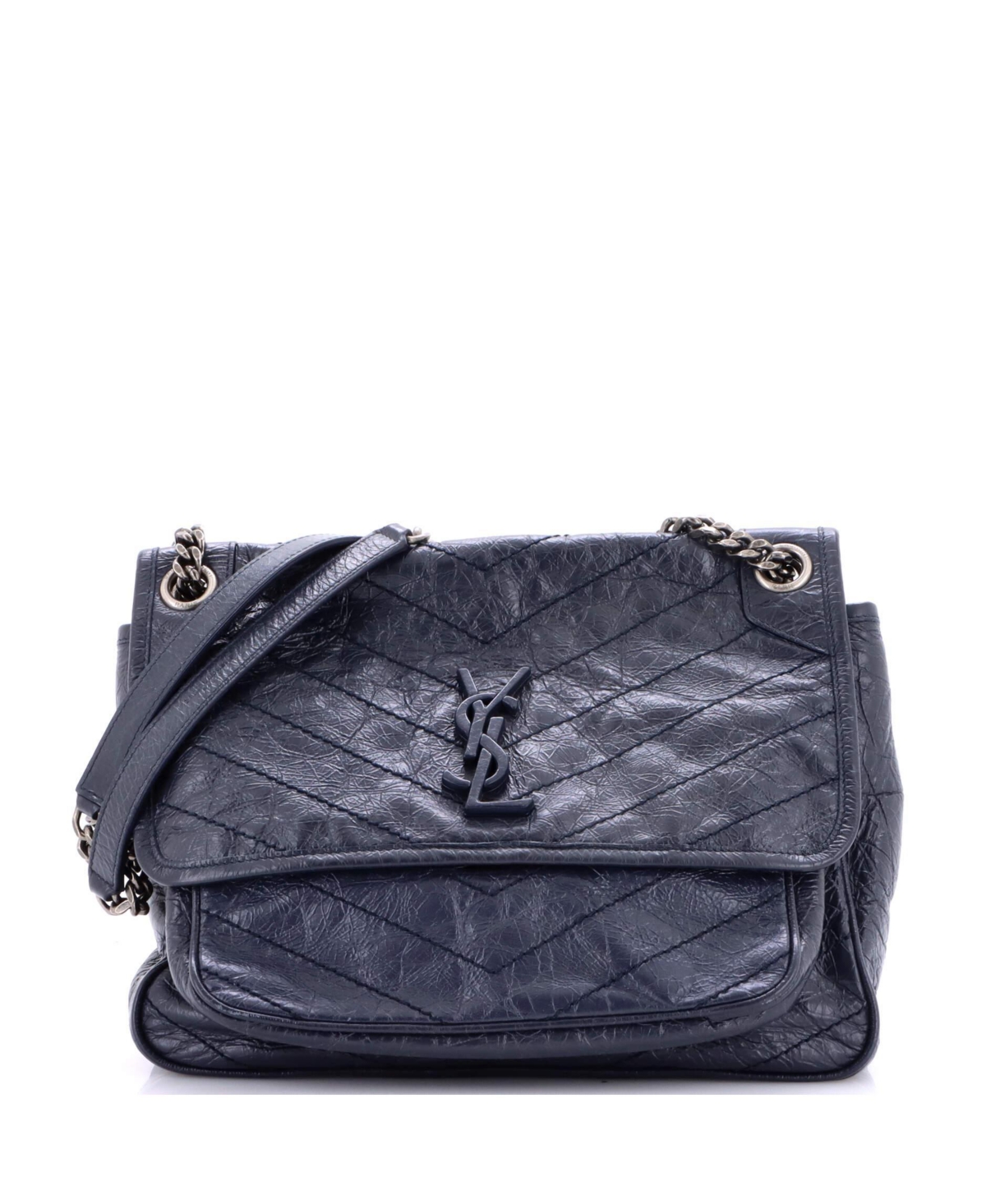 Click here for Pre-Owned Saint Laurent Medium Niki Chain Flap Bag... prices