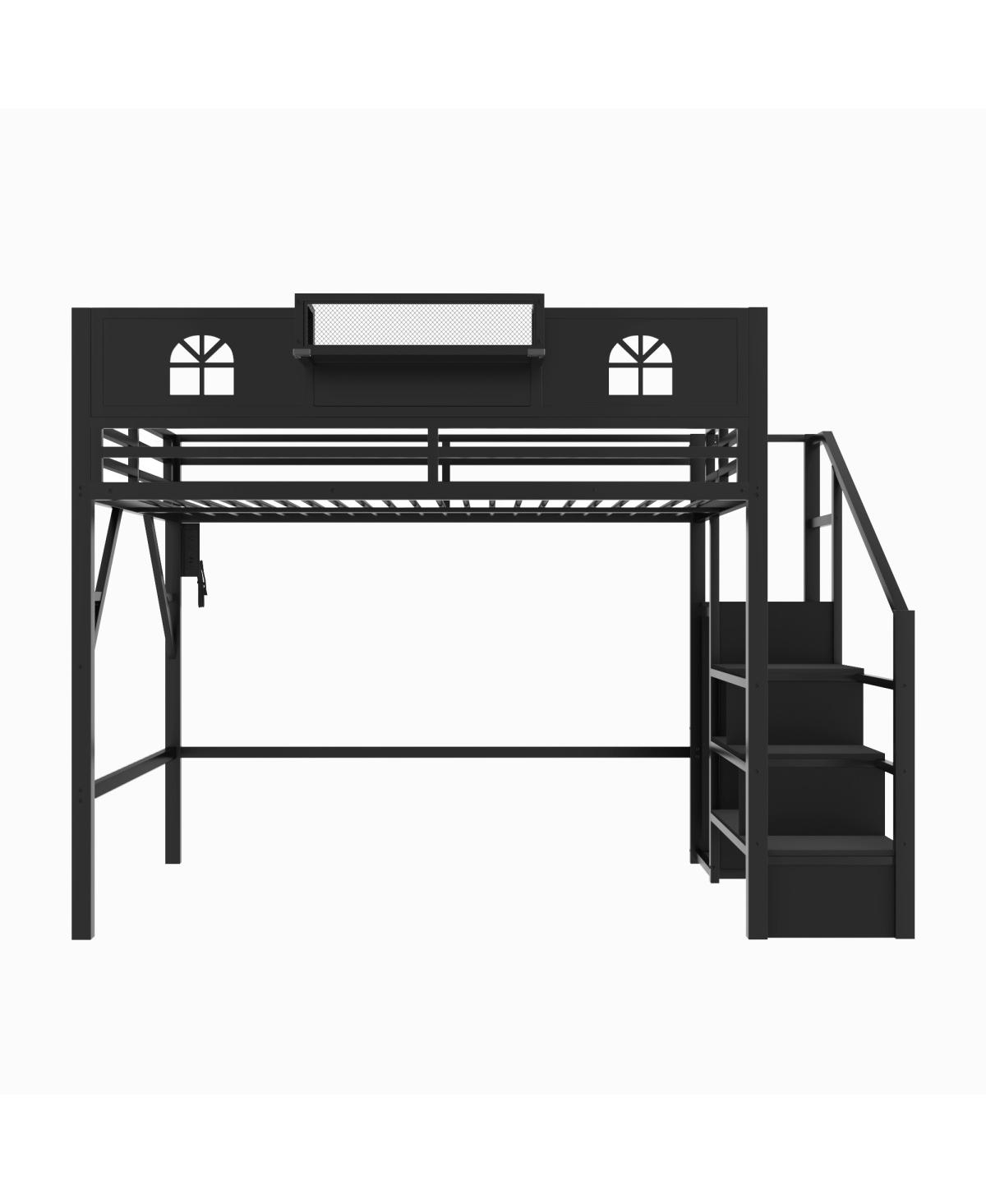 Click here for Streamdale Furniture Loft Bed with Stairs and Ward... prices