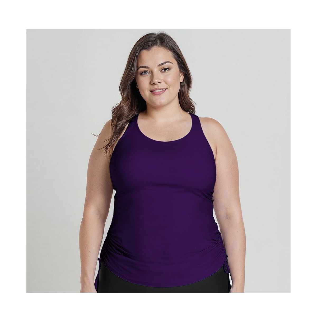 Click here for Calypsa Womens Plus Size Maya Tankini Swim Top Wit... prices