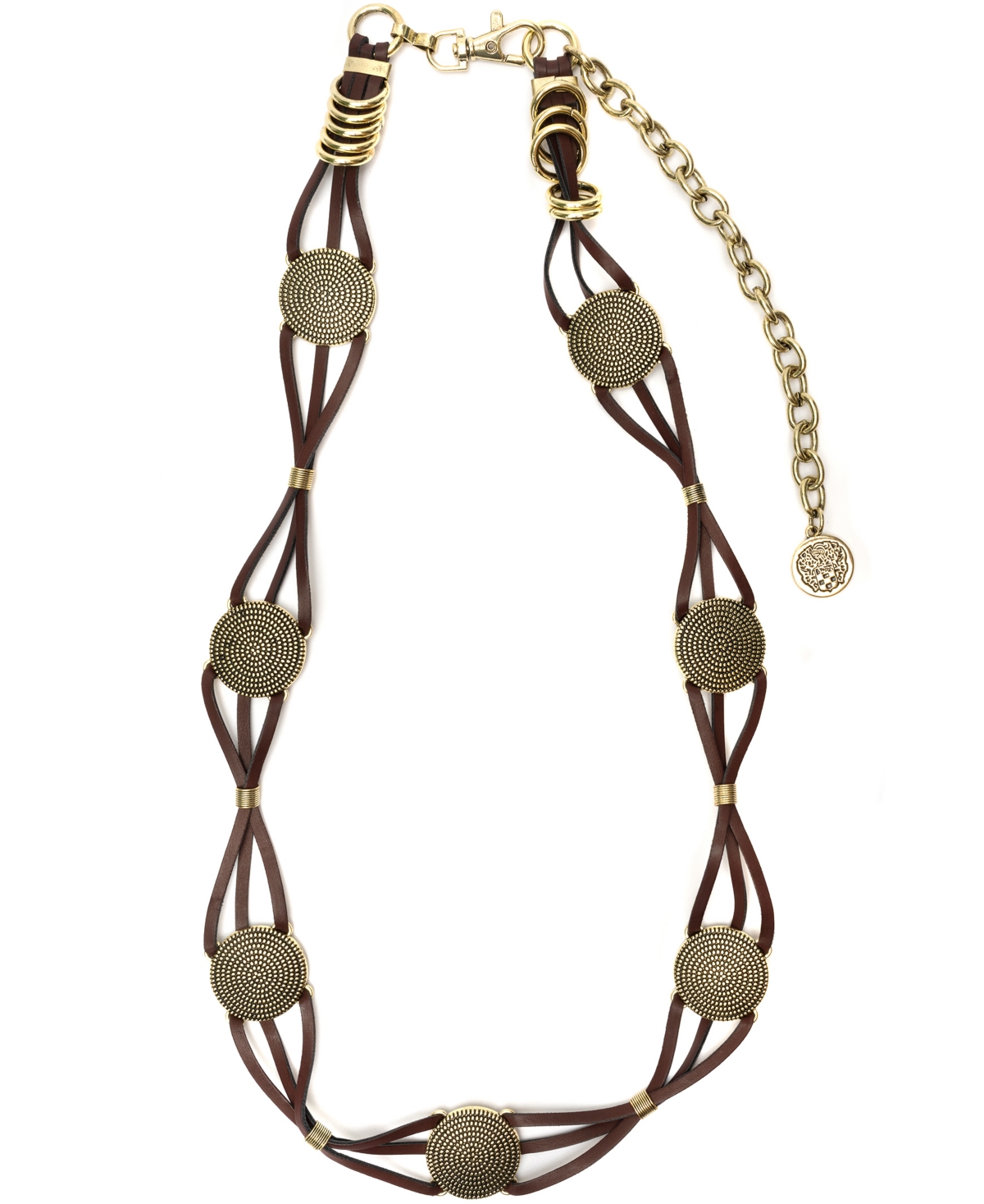 Click here for Vince Camuto Braided Casting Laced Chain Belt - Ch... prices