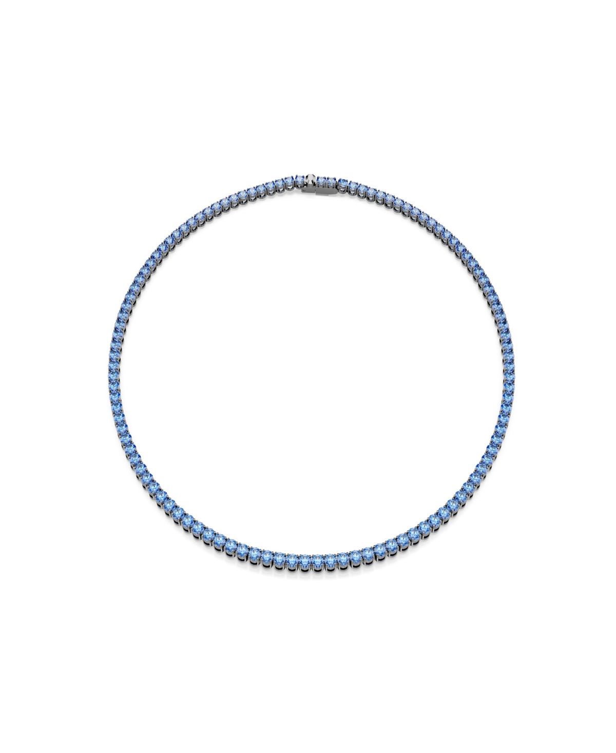Click here for Swarovski Ruthenium-Plated Matrix Tennis Necklace... prices