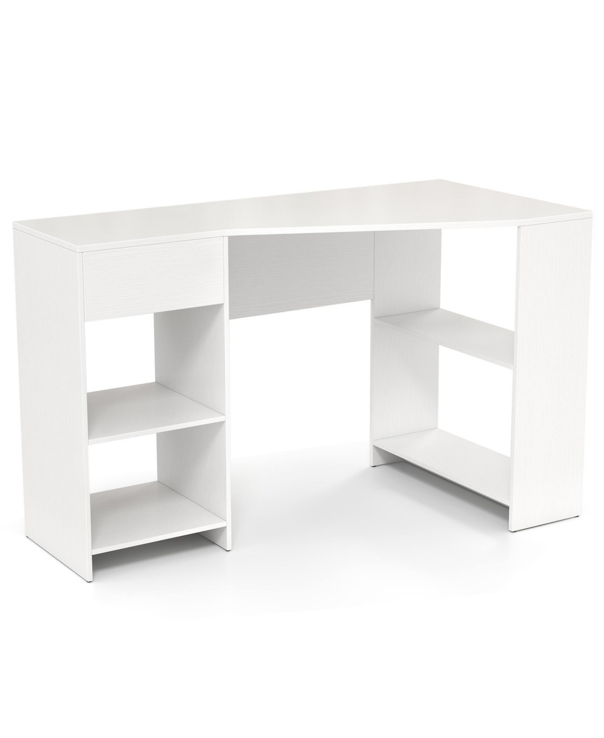 Click here for Slickblue Modern Corner Computer Desk with Drawer... prices