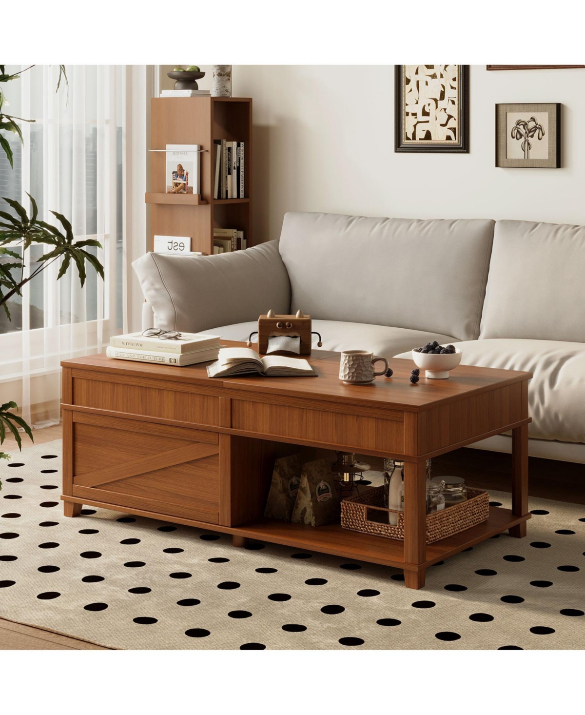 Click here for Rainsken Lift-Top Coffee Table  with Hidden Compar... prices