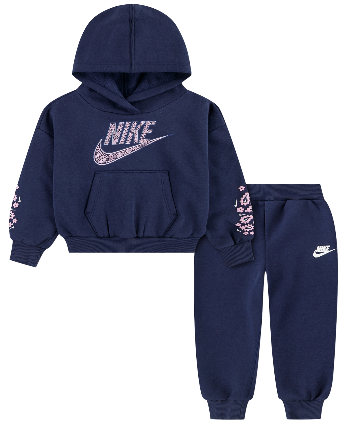 Click here for Nike Toddler Girls 2T-4T Retro Remix Hoodie and Jo... prices