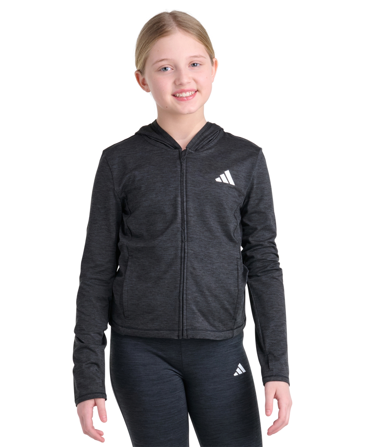 Click here for adidas Girls 7-16 Long-Sleeve Full-Zip Hooded Jack... prices