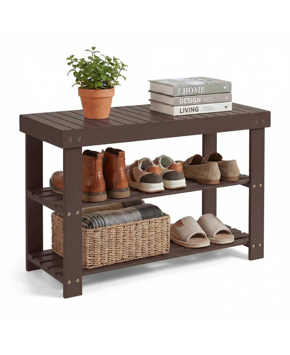 Click here for Gaomon Bamboo Shoe Rack Bench with Seat  3-Tier En... prices