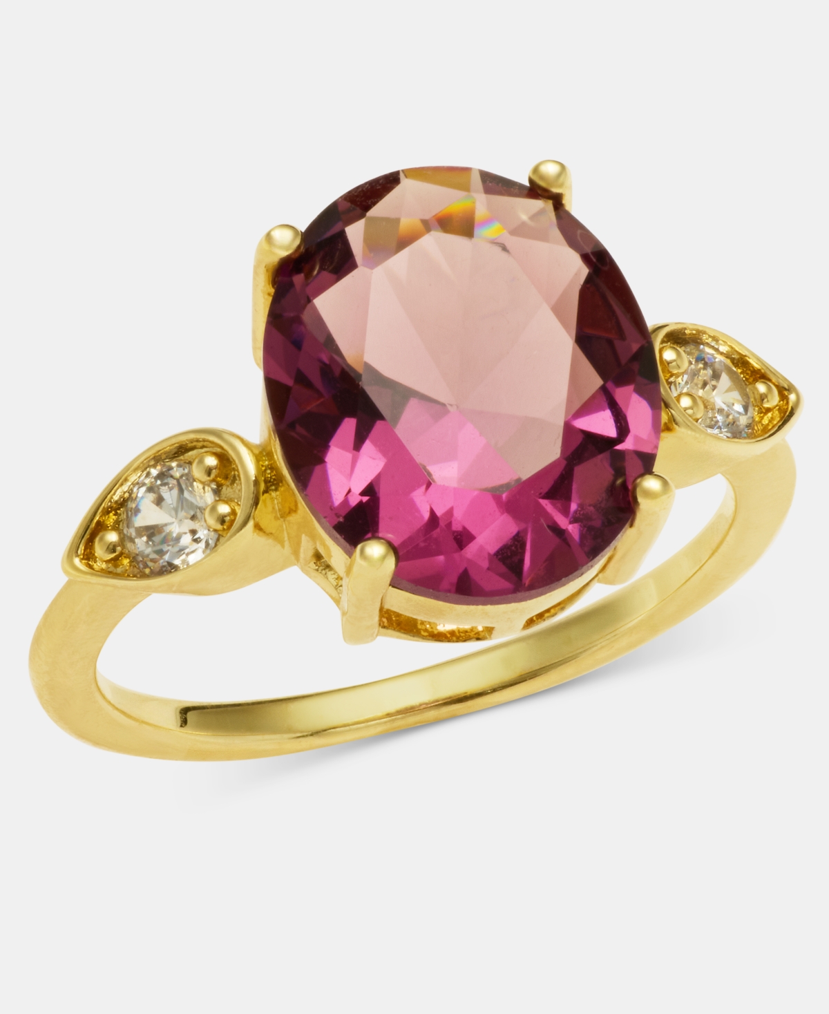 Click here for Charter Club Purple Crystal Oval Ring  Macys Exclu... prices