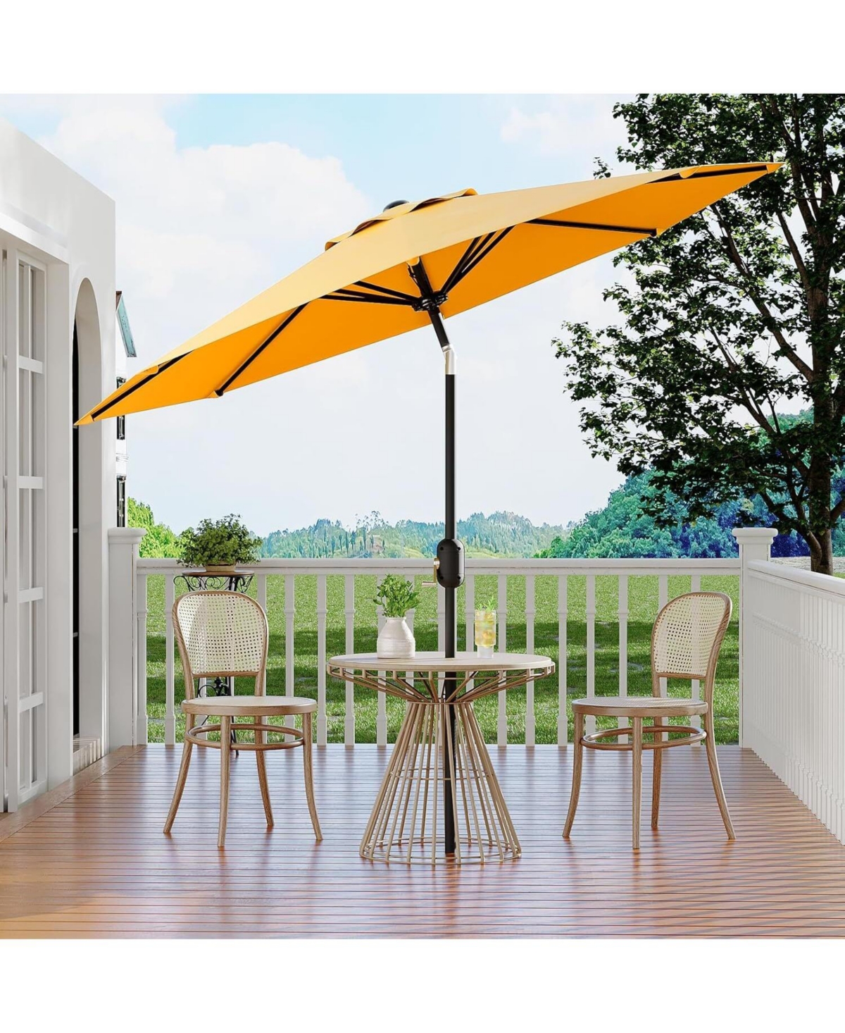 Click here for gaomon 9 Feet Outdoor Table Patio Umbrella  Waterp... prices