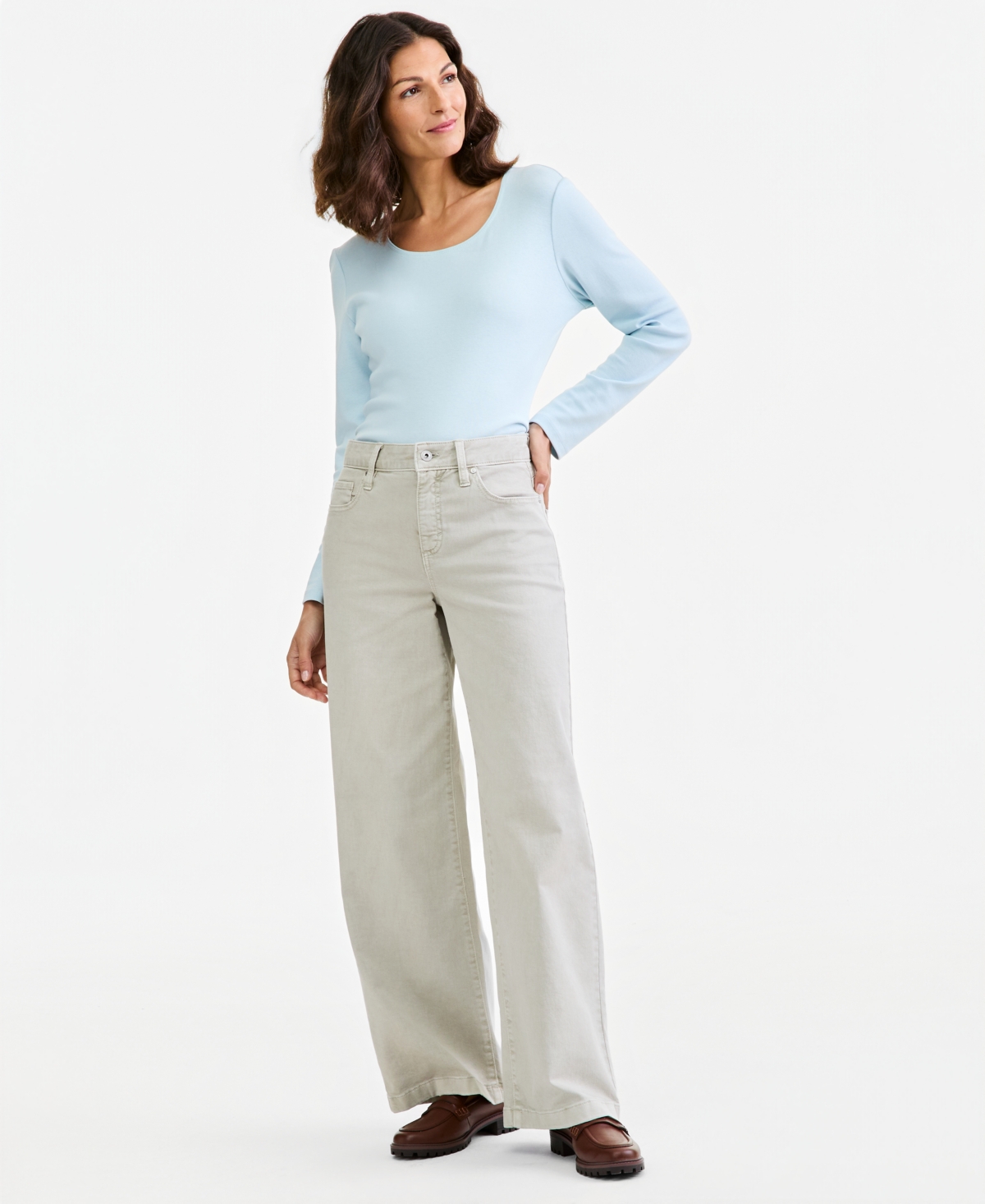 Click here for Style & Co Womens High-Rise Wide-Leg Pants  Macys... prices