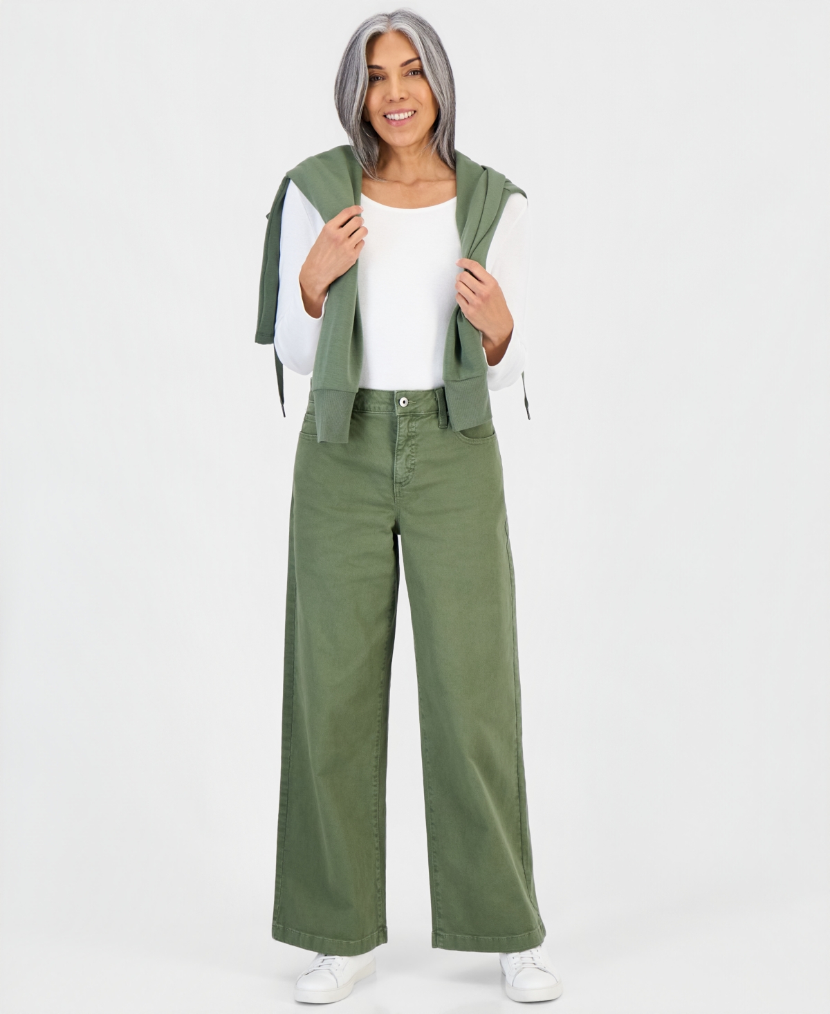 Click here for Style & Co Womens High-Rise Wide-Leg Pants  Macys... prices