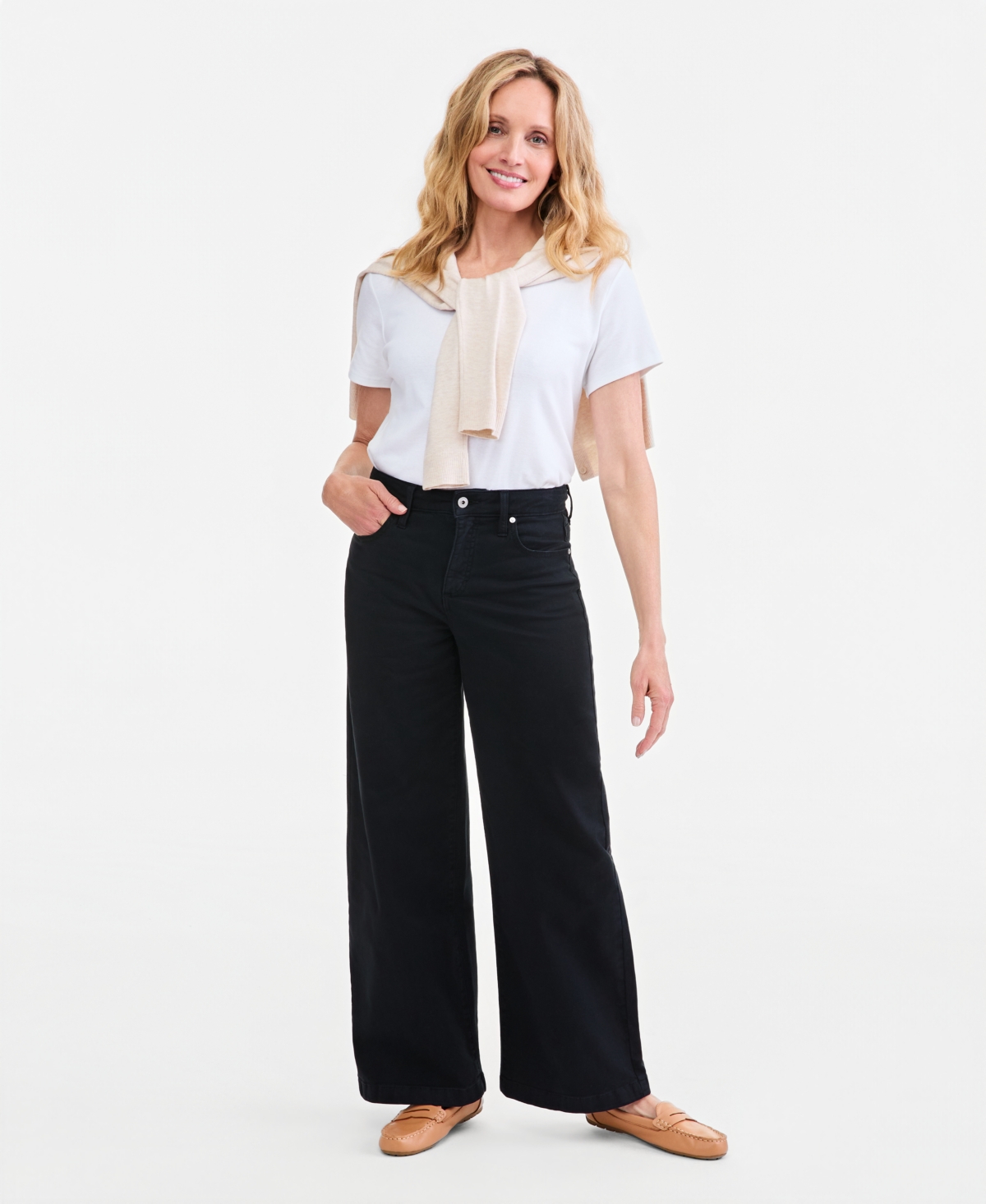 Click here for Style & Co Womens High-Rise Wide-Leg Pants  Macys... prices