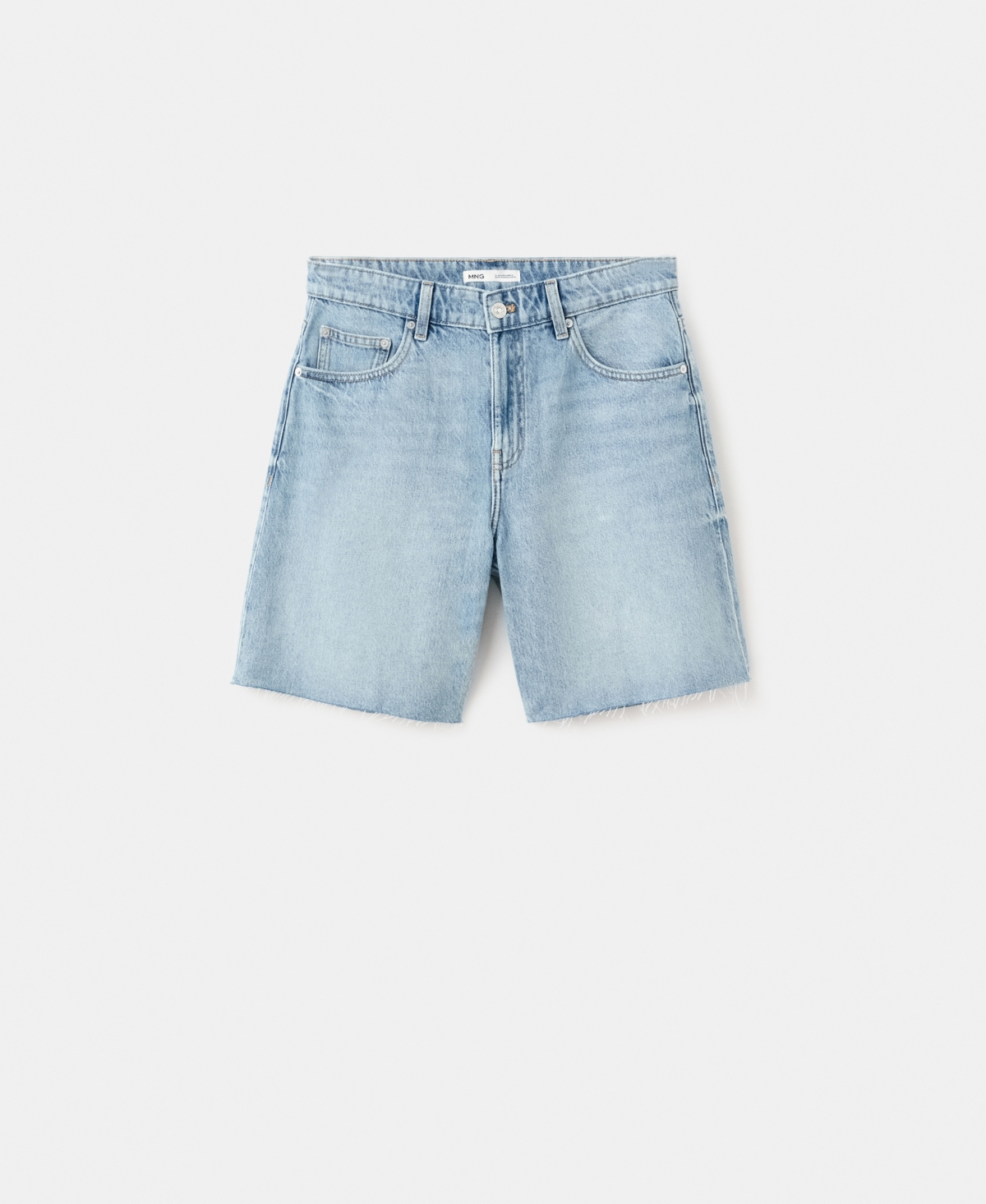 Click here for Mango Womens Straight Low-Rise Denim Bermuda Short... prices