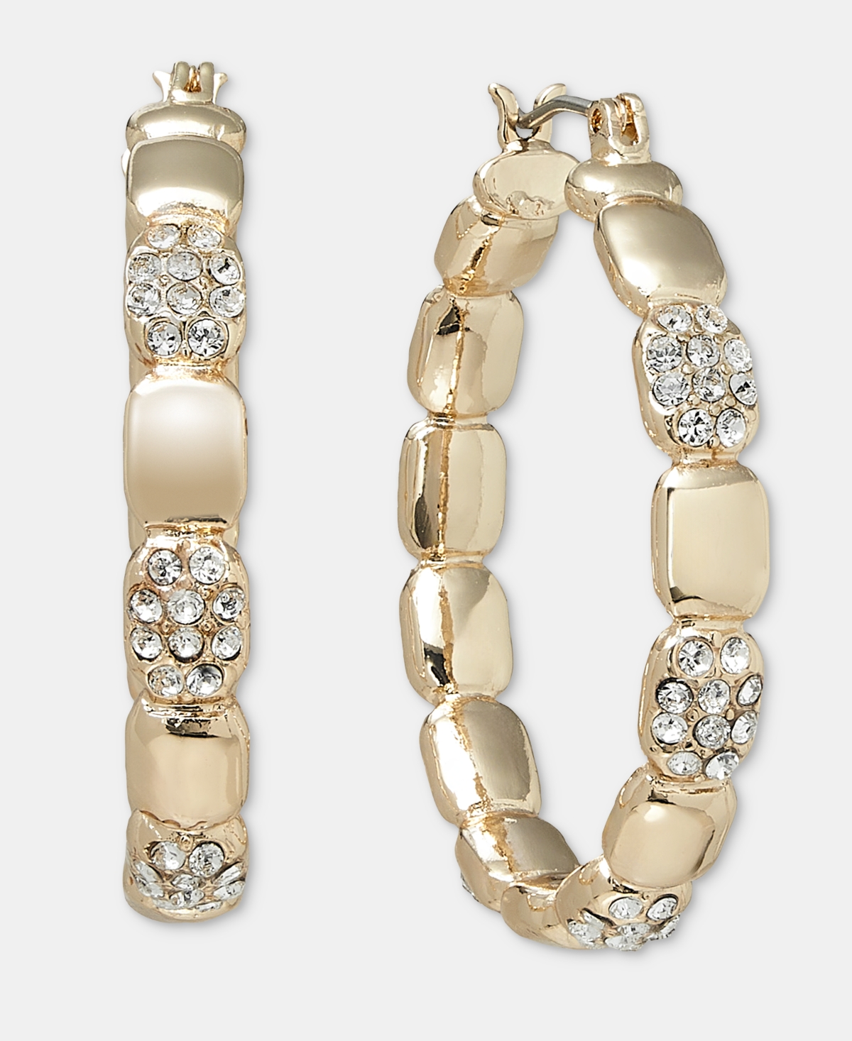 Click here for On 34th Medium Pave Hoop Earrings  1.11  Macys Exc... prices