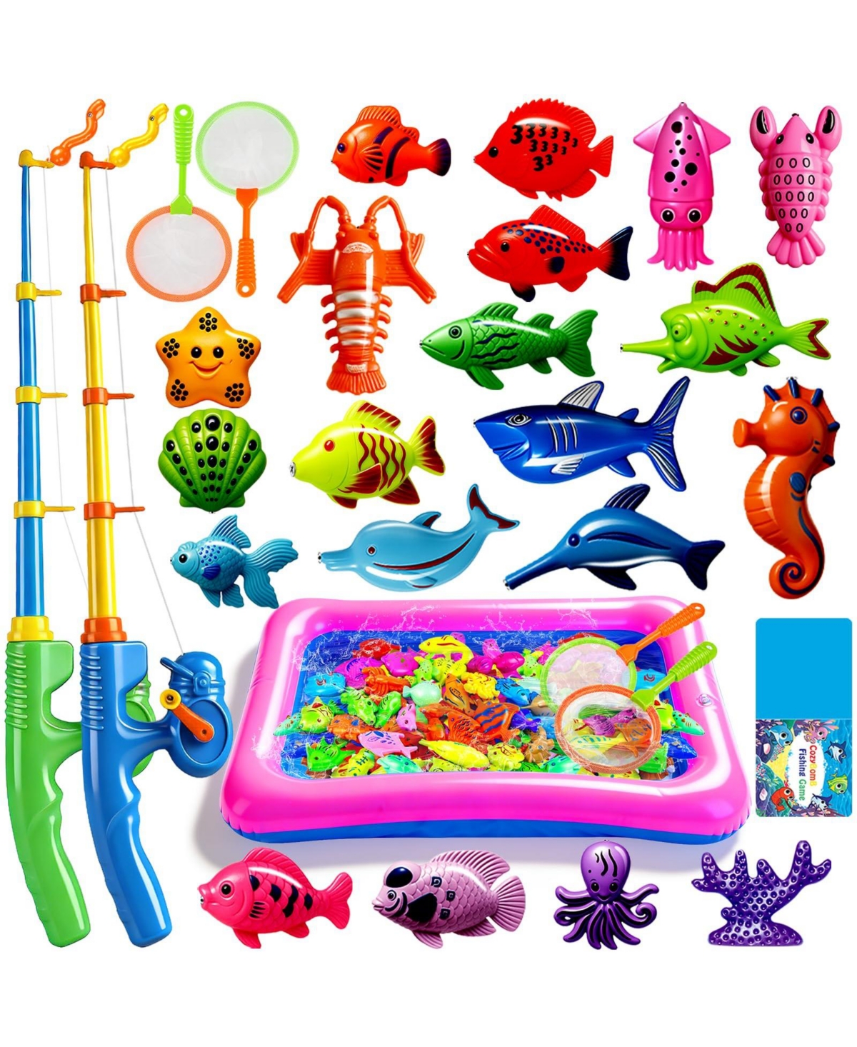 Click here for Gnuadz 20 Fishes Fishing Game Set Water Table Bath... prices