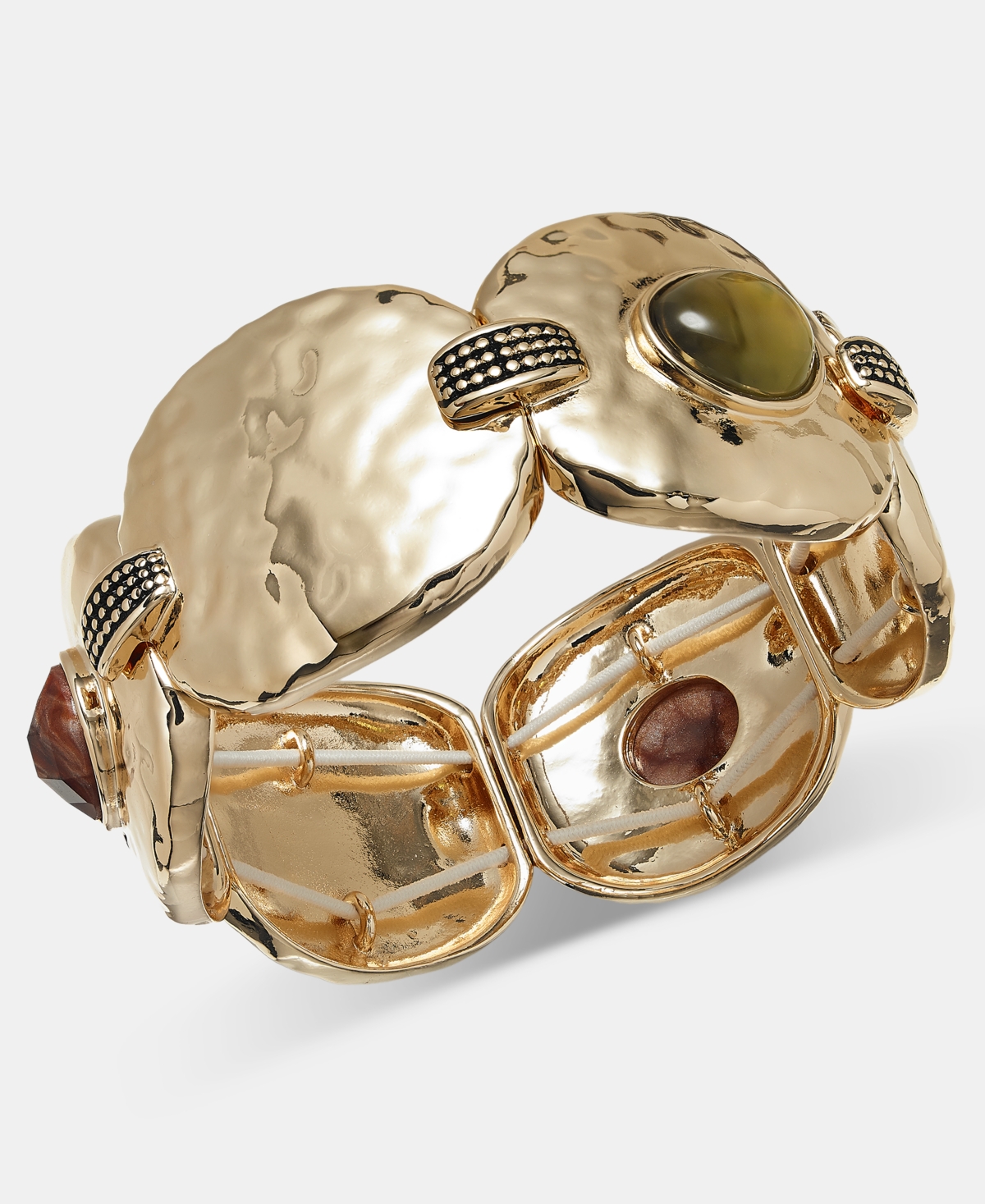 Click here for Style & Co Multi-Stone Disc Stretch Bracelet  Macy... prices