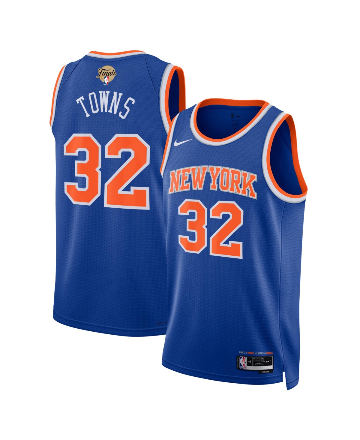 Click here for Nike Mens and Womens Karl-Anthony Towns Blue New Y... prices