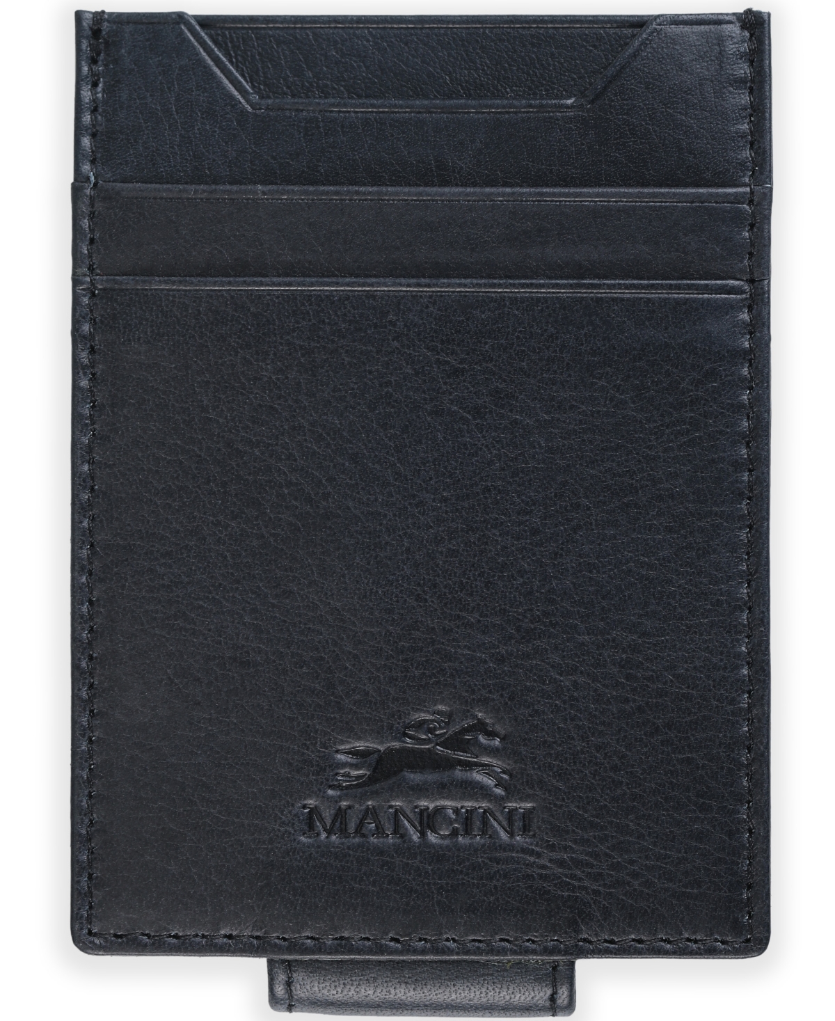 Click here for Mancini Mens Deluxe Bill Clip Leather Wallet - Bla... prices