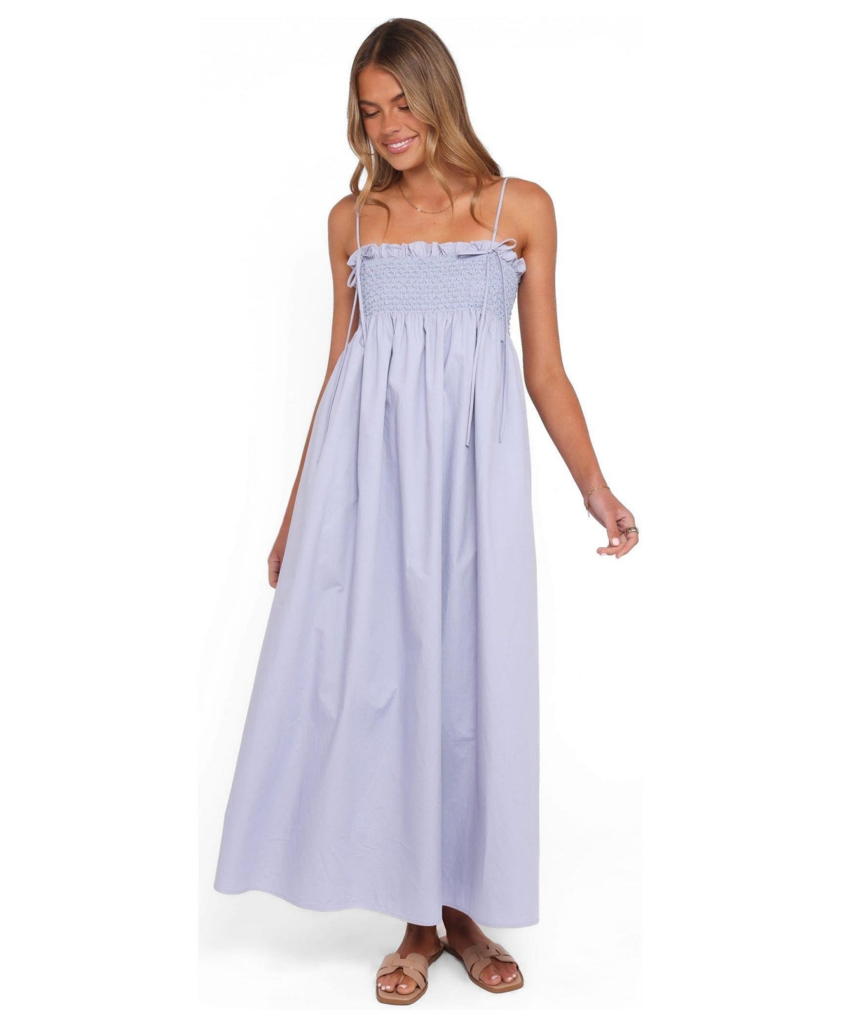 Click here for Petal and Pup Womens Josie Maxi Dress - Cornflower... prices