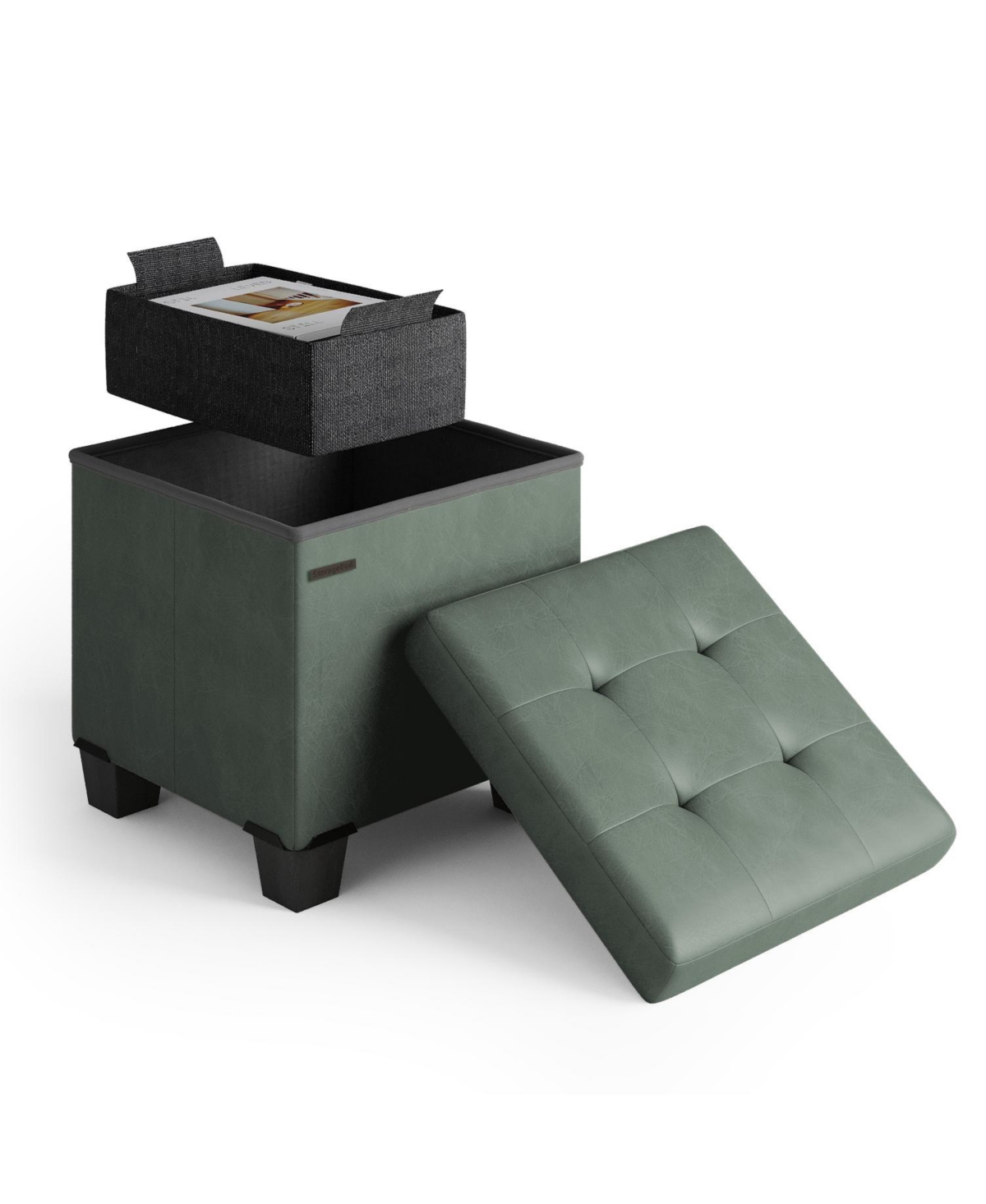 Click here for Nestl 15 Inch Ottoman Storage Bench with Storage B... prices