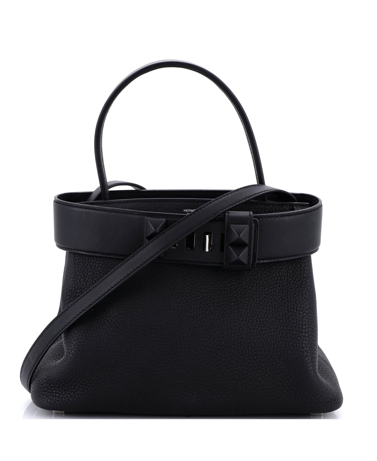Click here for Pre-Owned Hermes Medor Handbag Togo - Black prices