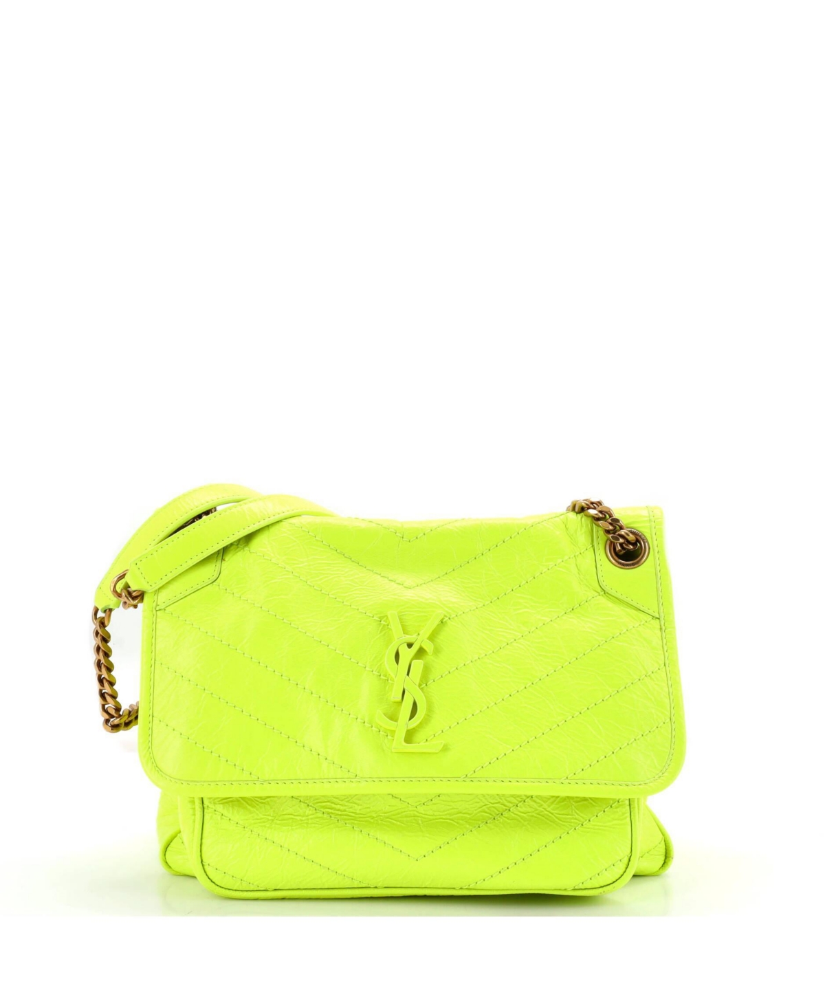 Click here for Pre-Owned Saint Laurent Medium Niki Chain Flap Bag... prices