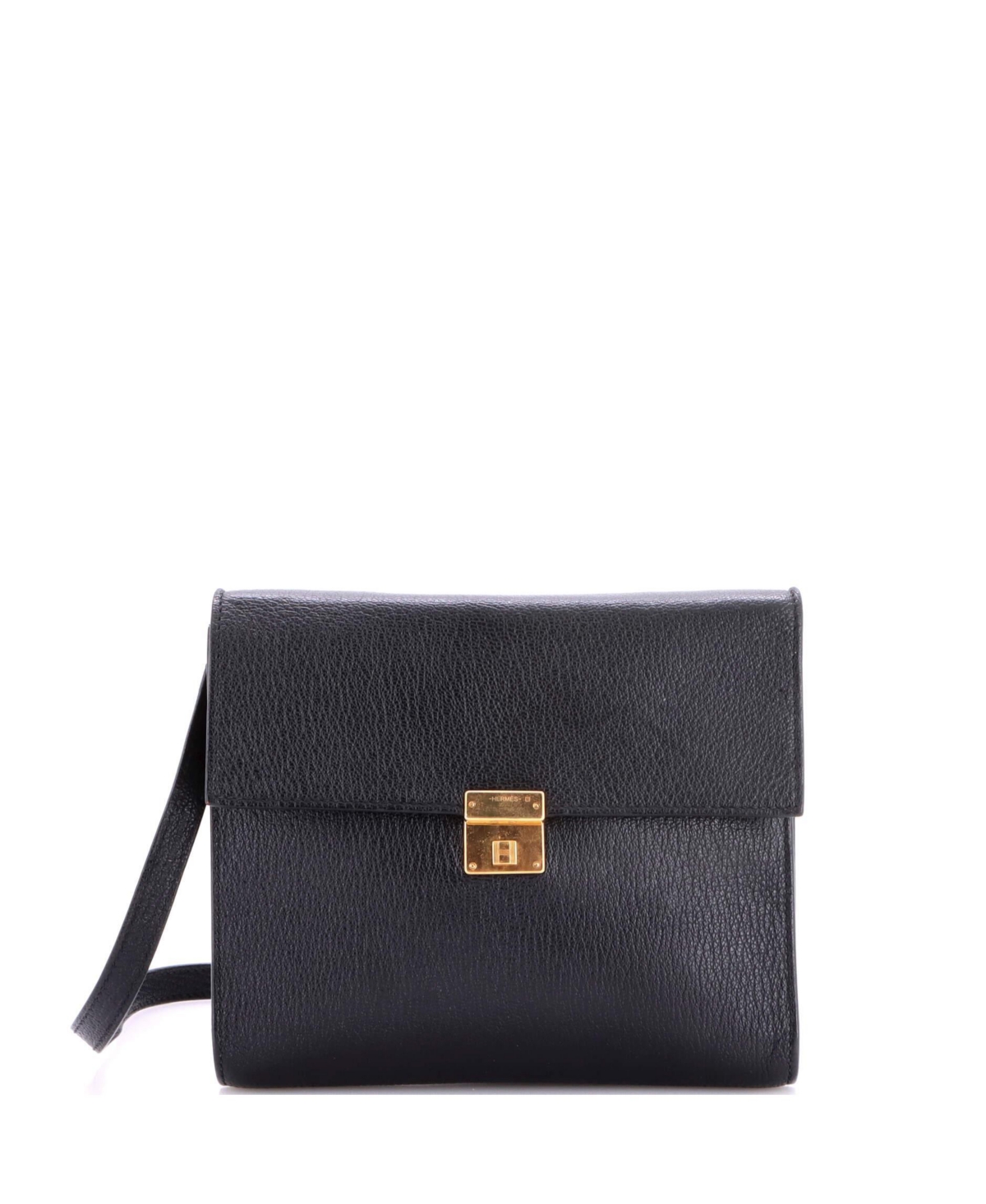 Click here for Pre-Owned HERMES 16 Clic Wallet on Strap Chevre My... prices