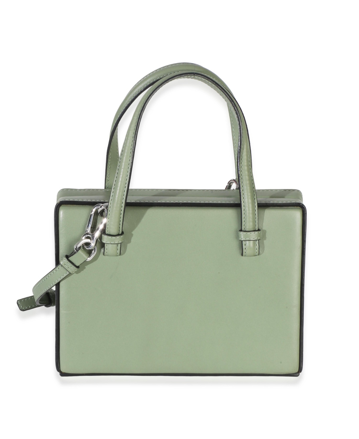 Click here for Pre-Owned Loewe Green Calfskin Top Handle Postal B... prices