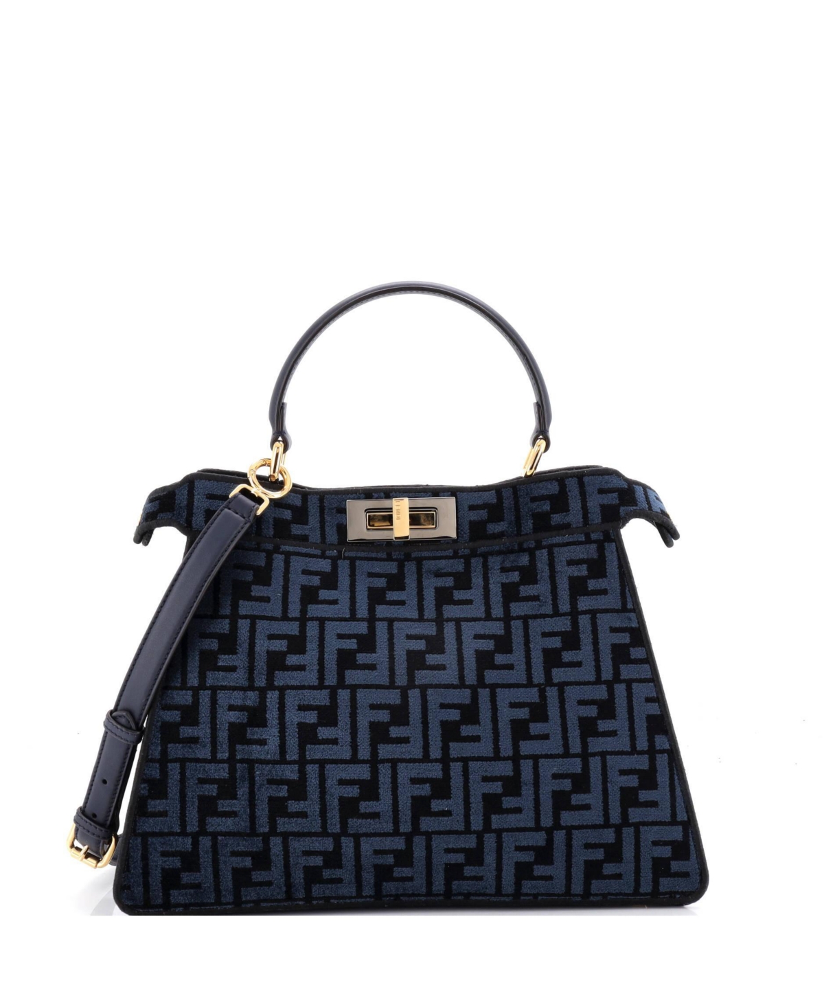 Click here for Pre-Owned Fendi Medium Peekaboo ISeeU Bag Zucca Ta... prices