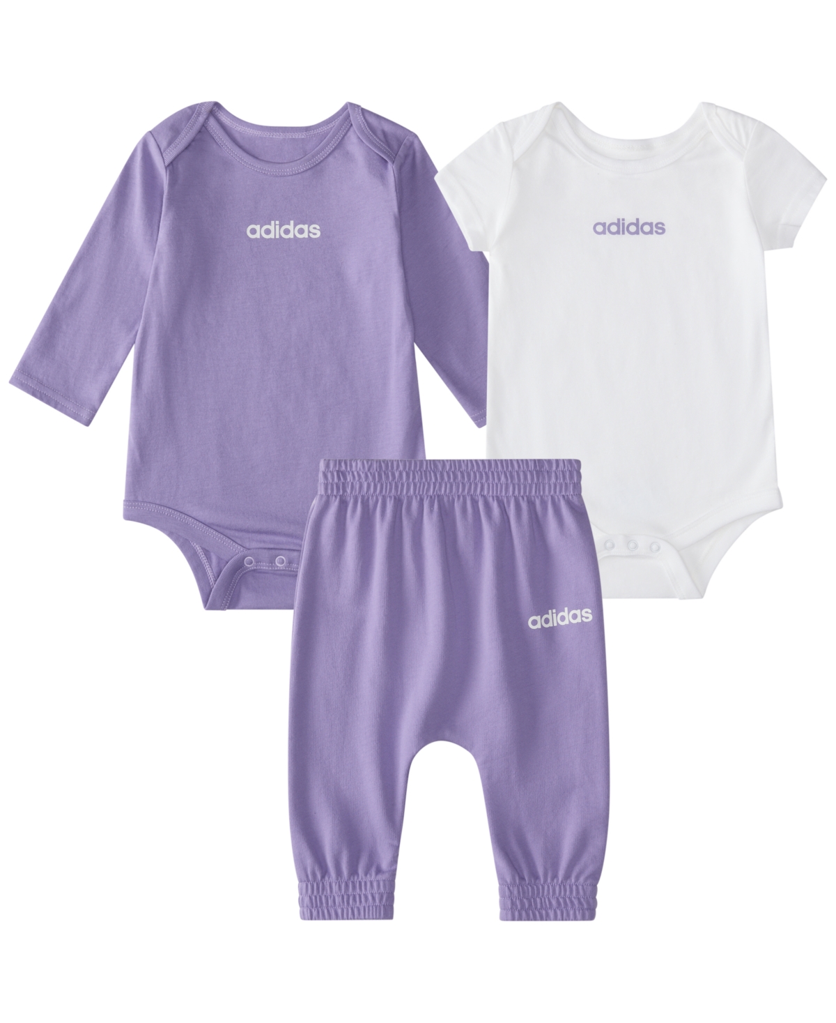Click here for adidas Baby Girls Crewneck Bodysuit and Pants  3-P... prices