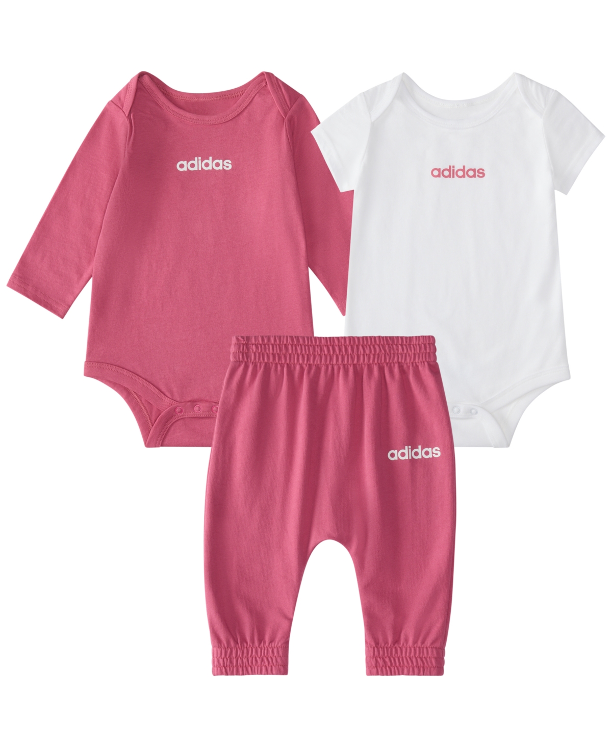 Click here for adidas Baby Girls Crewneck Bodysuit and Pants  3-P... prices