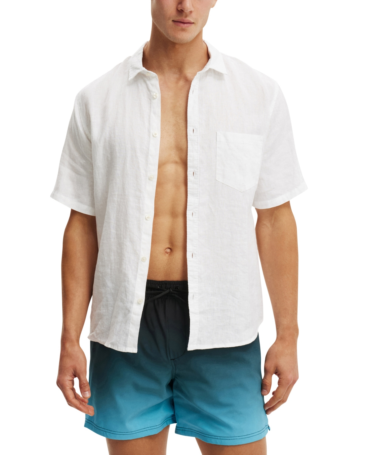 Click here for Cotton On Mens Swim Strech Pull-On Shorts - Black/... prices