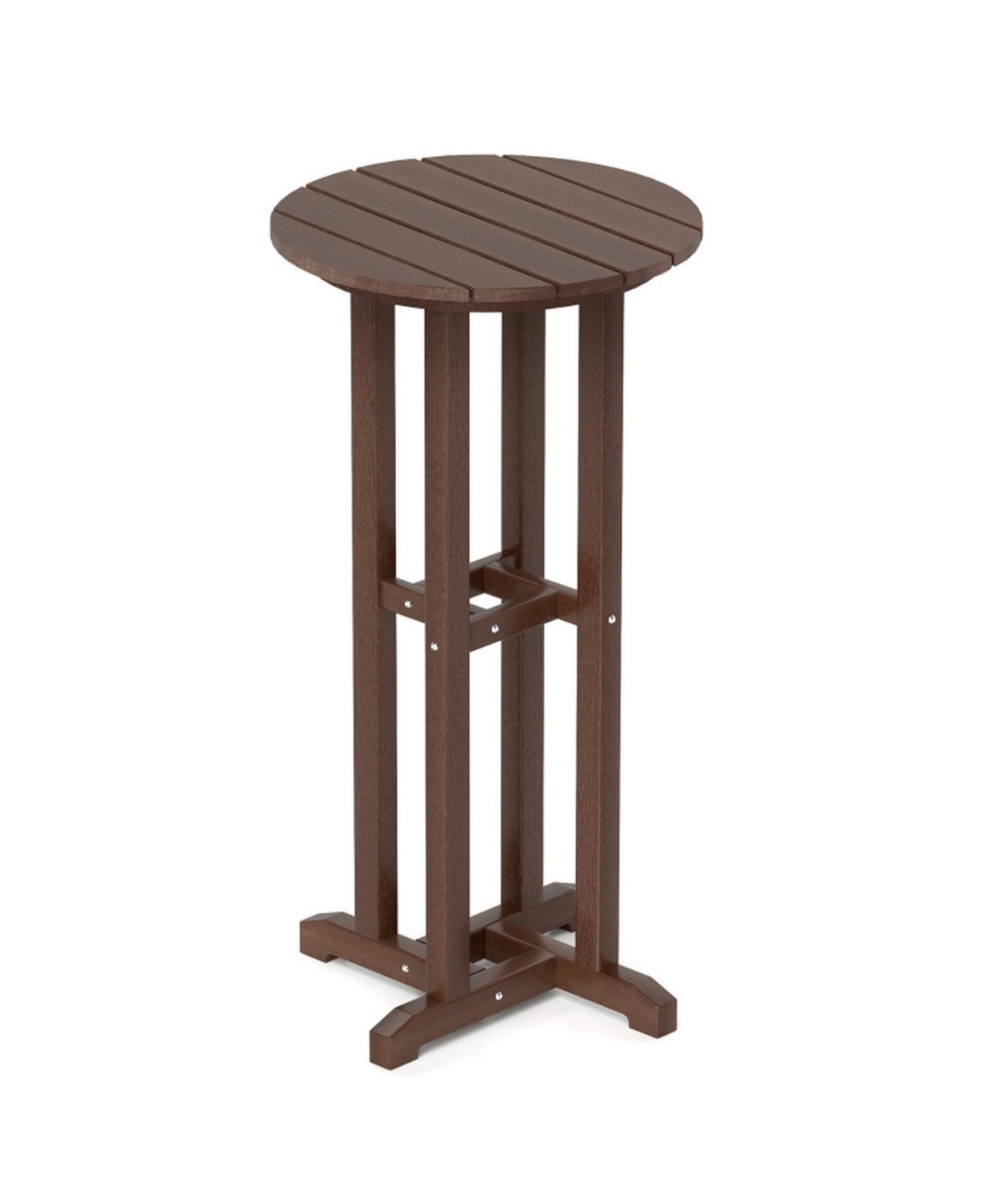 Click here for Sugift Round Hdpe Outdoor Bar Height Dining Table... prices