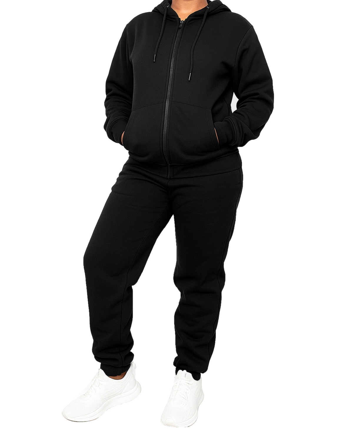 Click here for Blu Rock Womens Loose Fit Full-Zip Hoodie and Jogg... prices