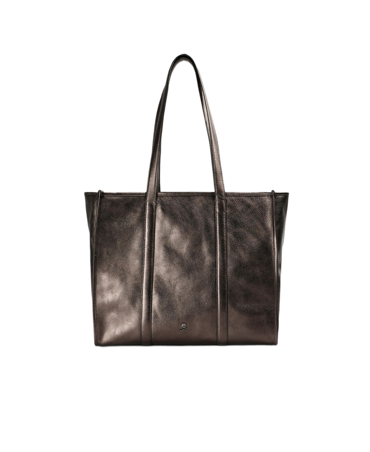 Click here for Scalpers Womens Shopper Metallic Bag - Brown prices