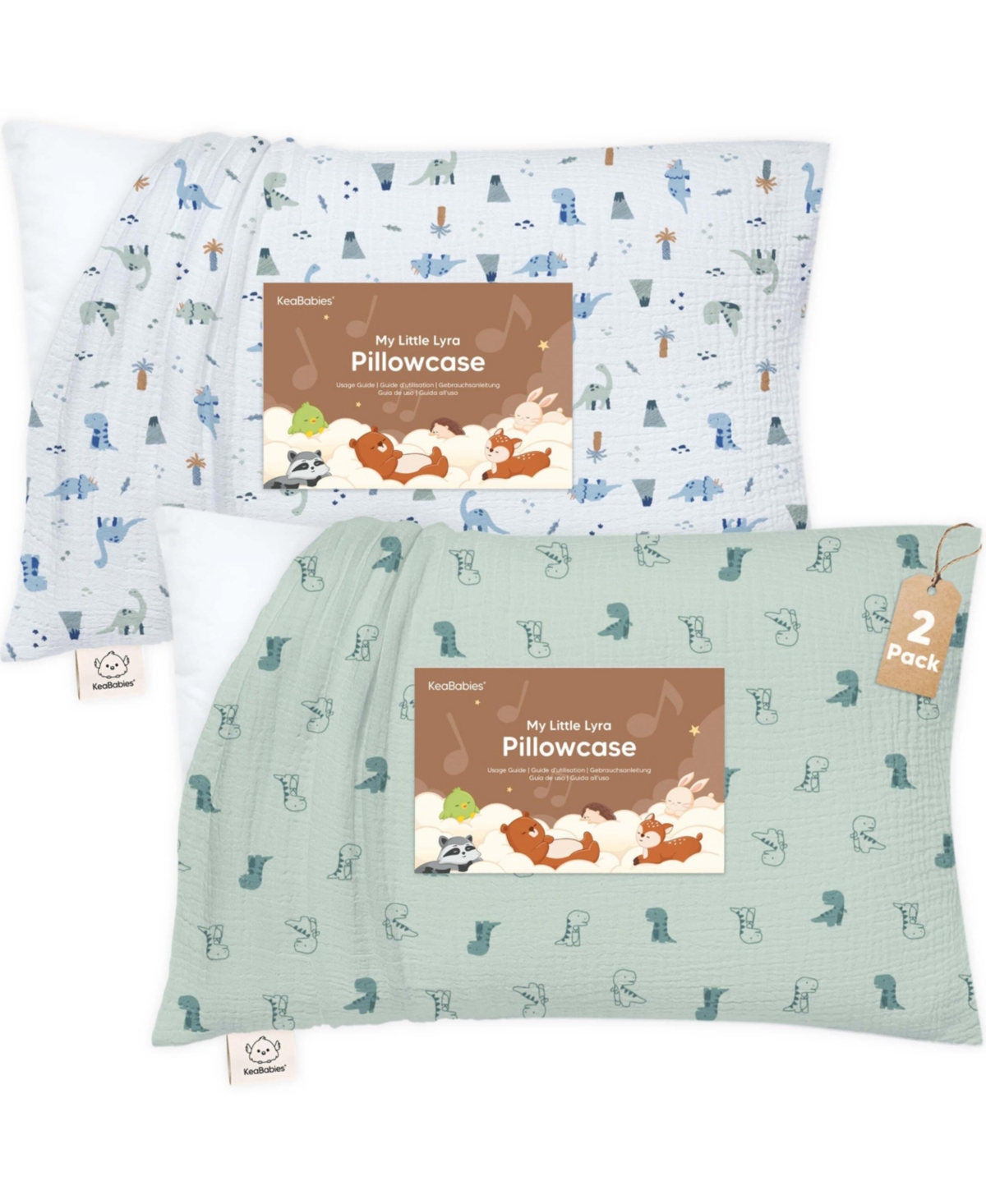 Click here for KeaBabies Lyra Muslin Toddler Pillowcases 13x18  2... prices
