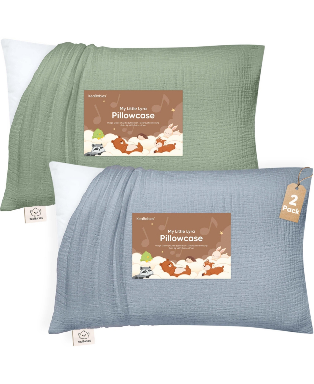 Click here for KeaBabies Lyra Muslin Toddler Pillowcases 13x18  2... prices