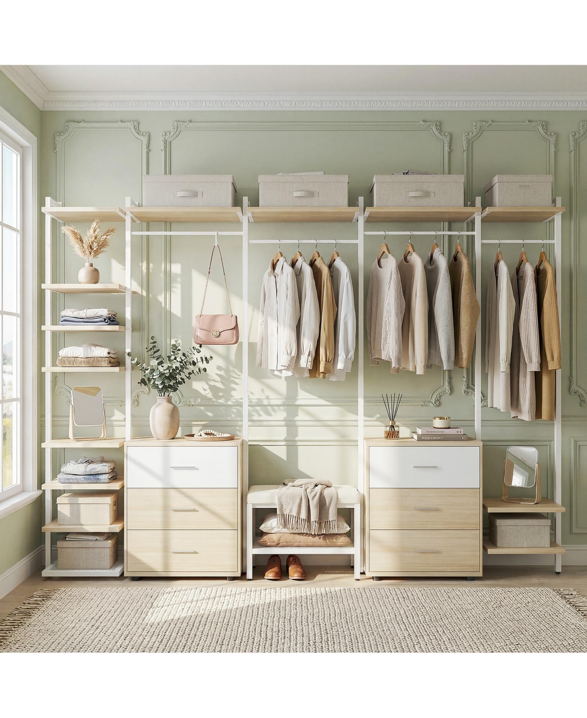 Click here for Aheaplus Heavy Duty Closet Organizer System with 6... prices