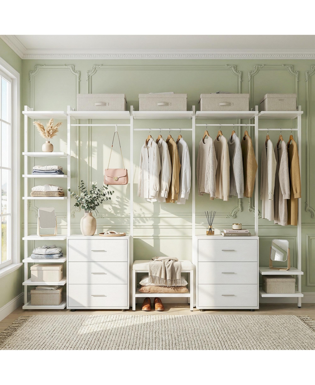 Click here for Aheaplus Heavy Duty Closet Organizer System with 6... prices