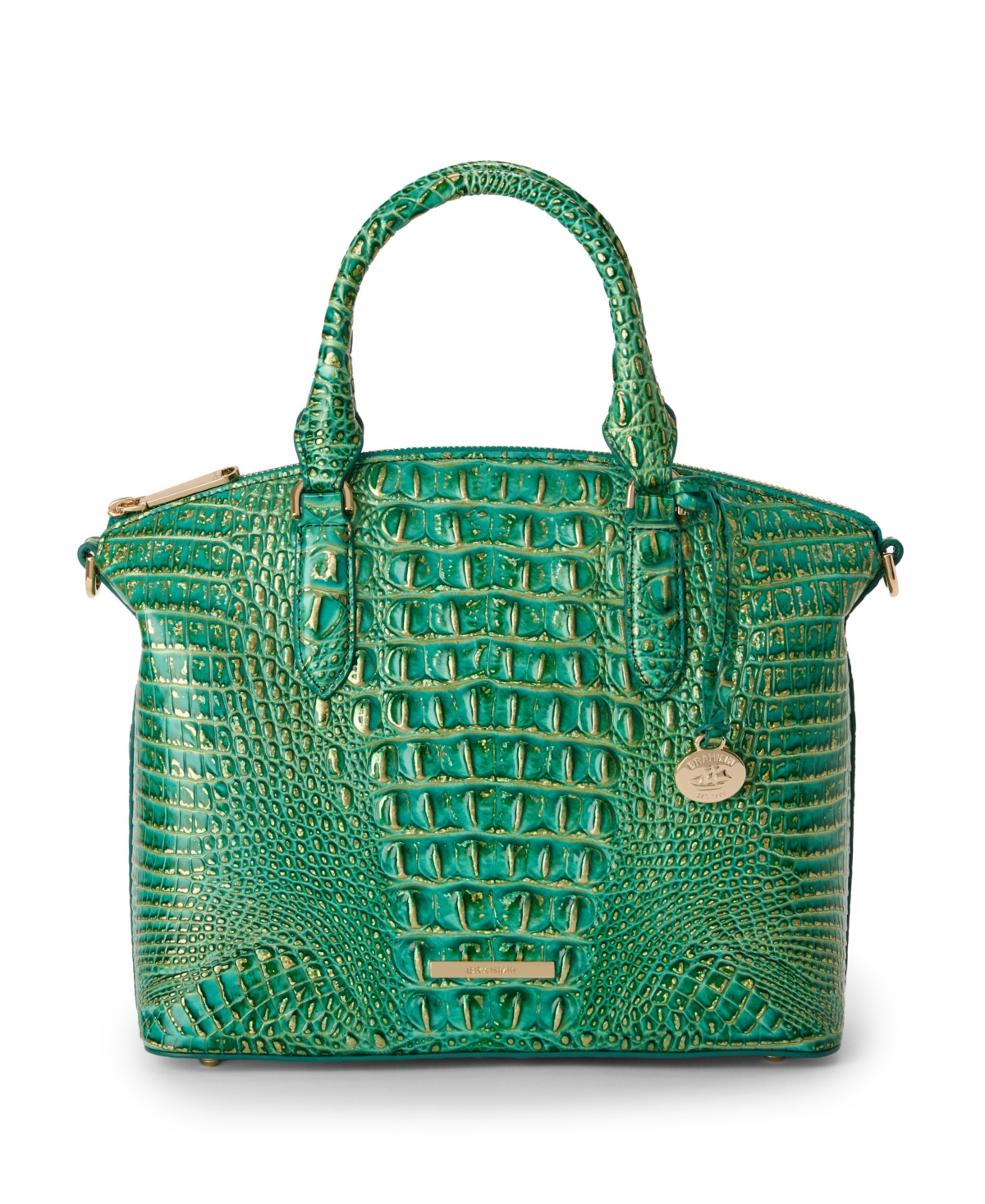 Click here for Brahmin Duxbury Leather Satchel Bag - Jungle Jewel... prices
