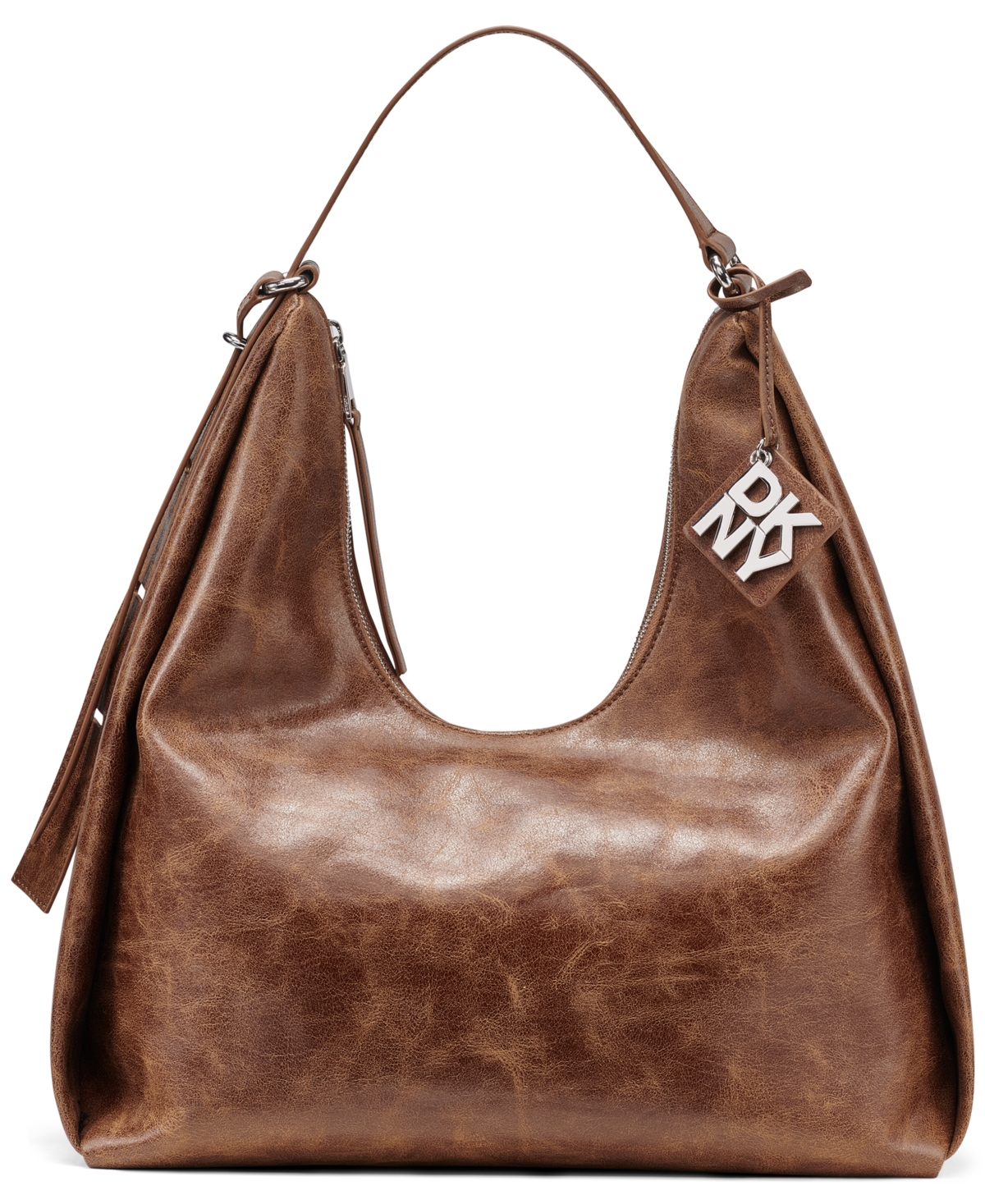 Click here for Dkny Elicia Small Hobo Handbag - Walnut prices