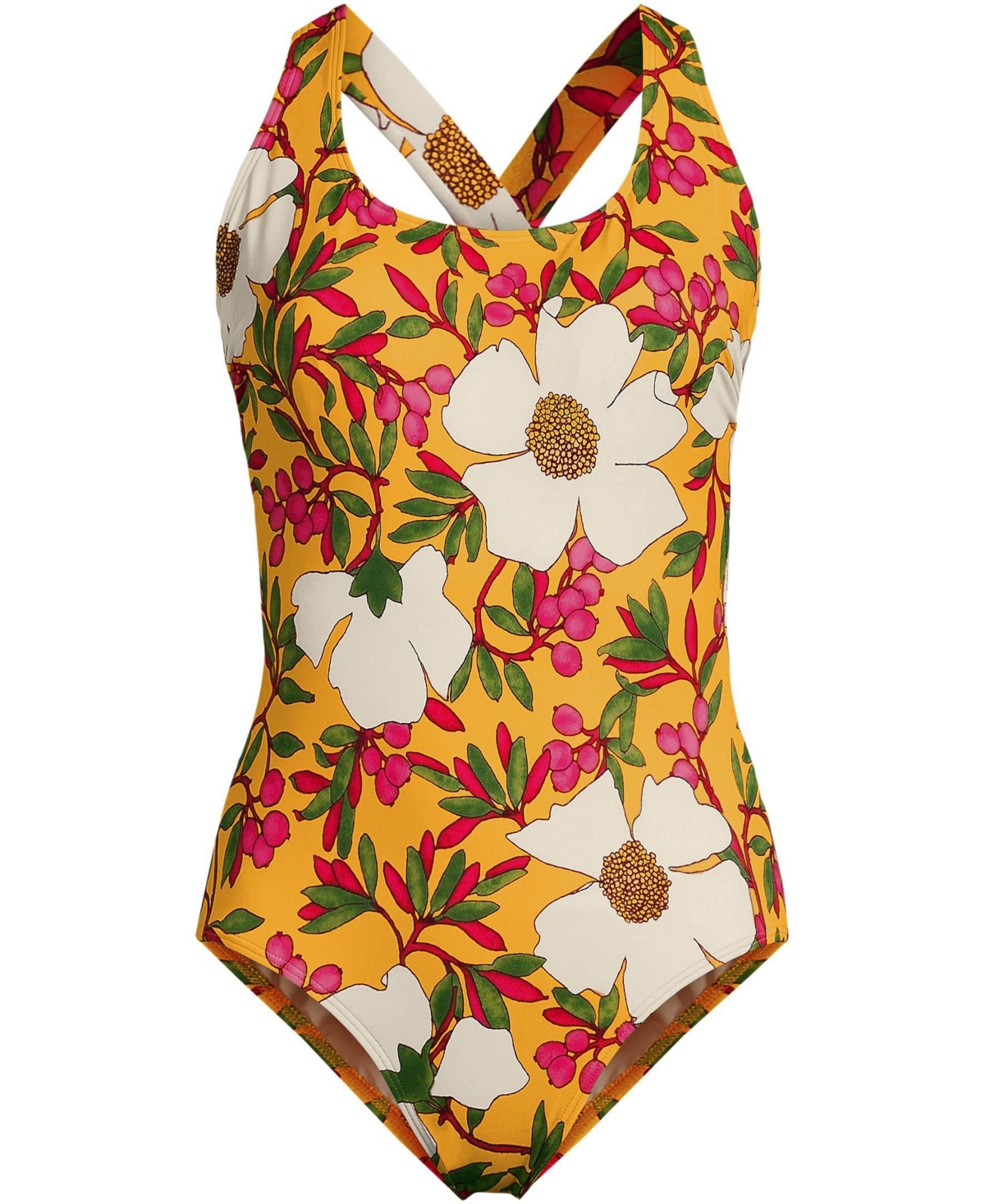 Click here for Lands End Womens Tugless X-Back One Piece Swimsuit... prices
