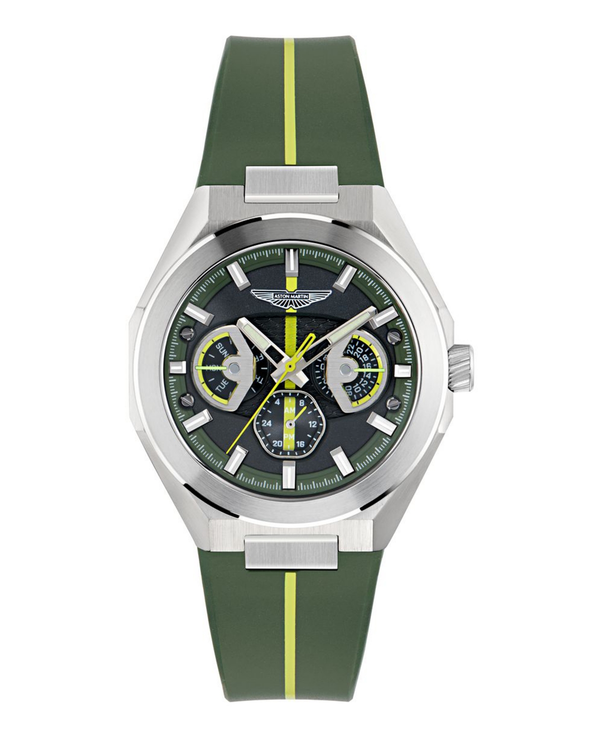 Click here for Aston Martin F1 Mens Quartz Guilloche Silicone Str... prices